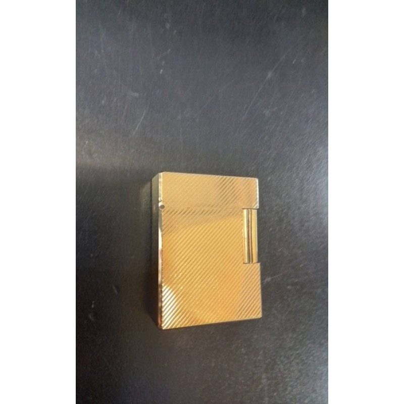 BRIQUET DUPONT PLAQUE OR.BON ETAT
