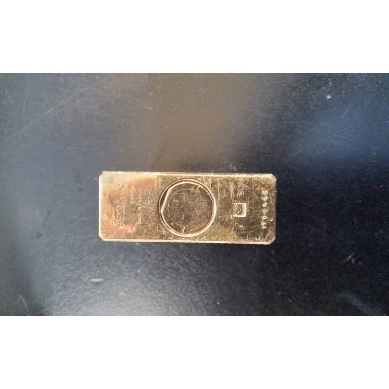 BRIQUET DUPONT PLAQUE OR.BON ETAT